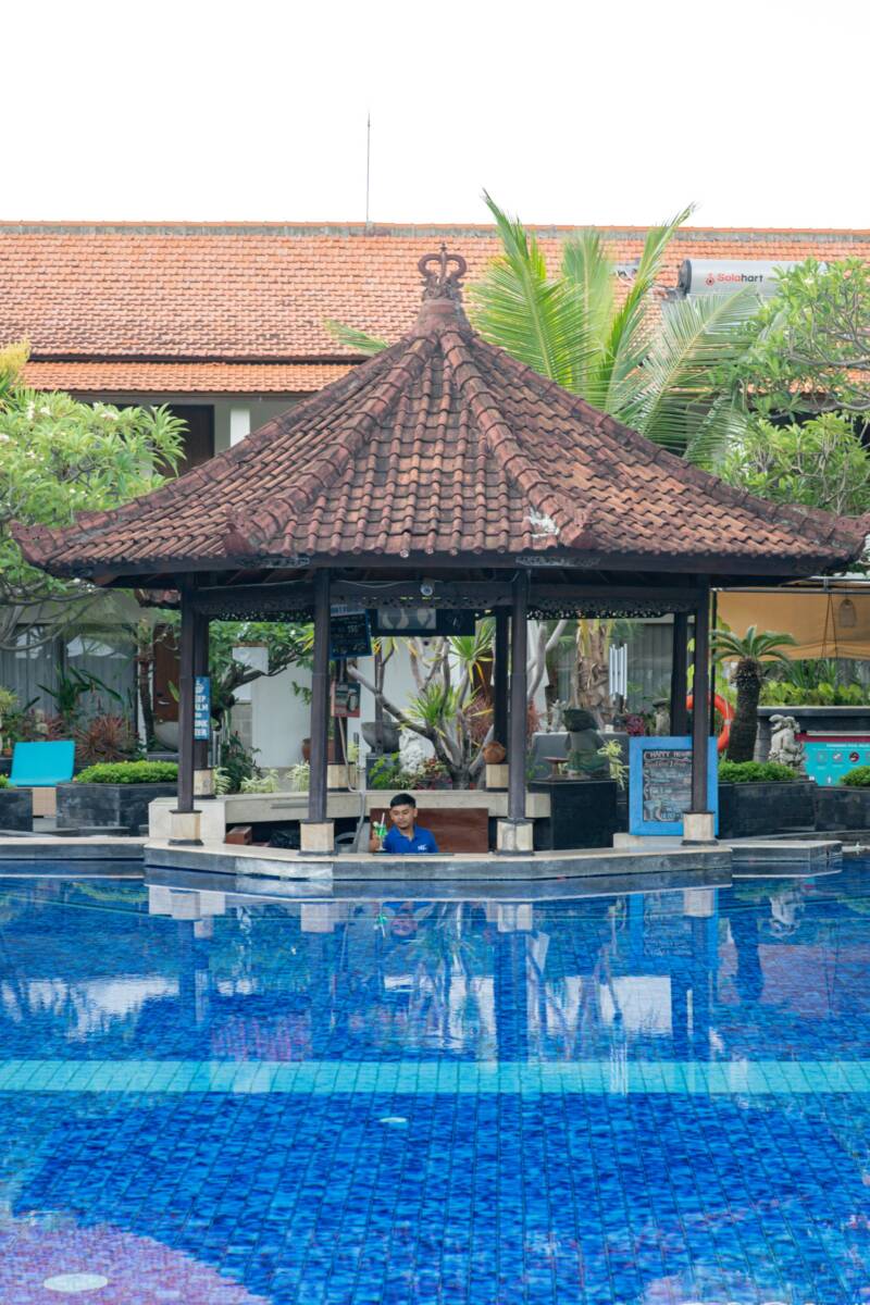 Resting Palm Pool Bar